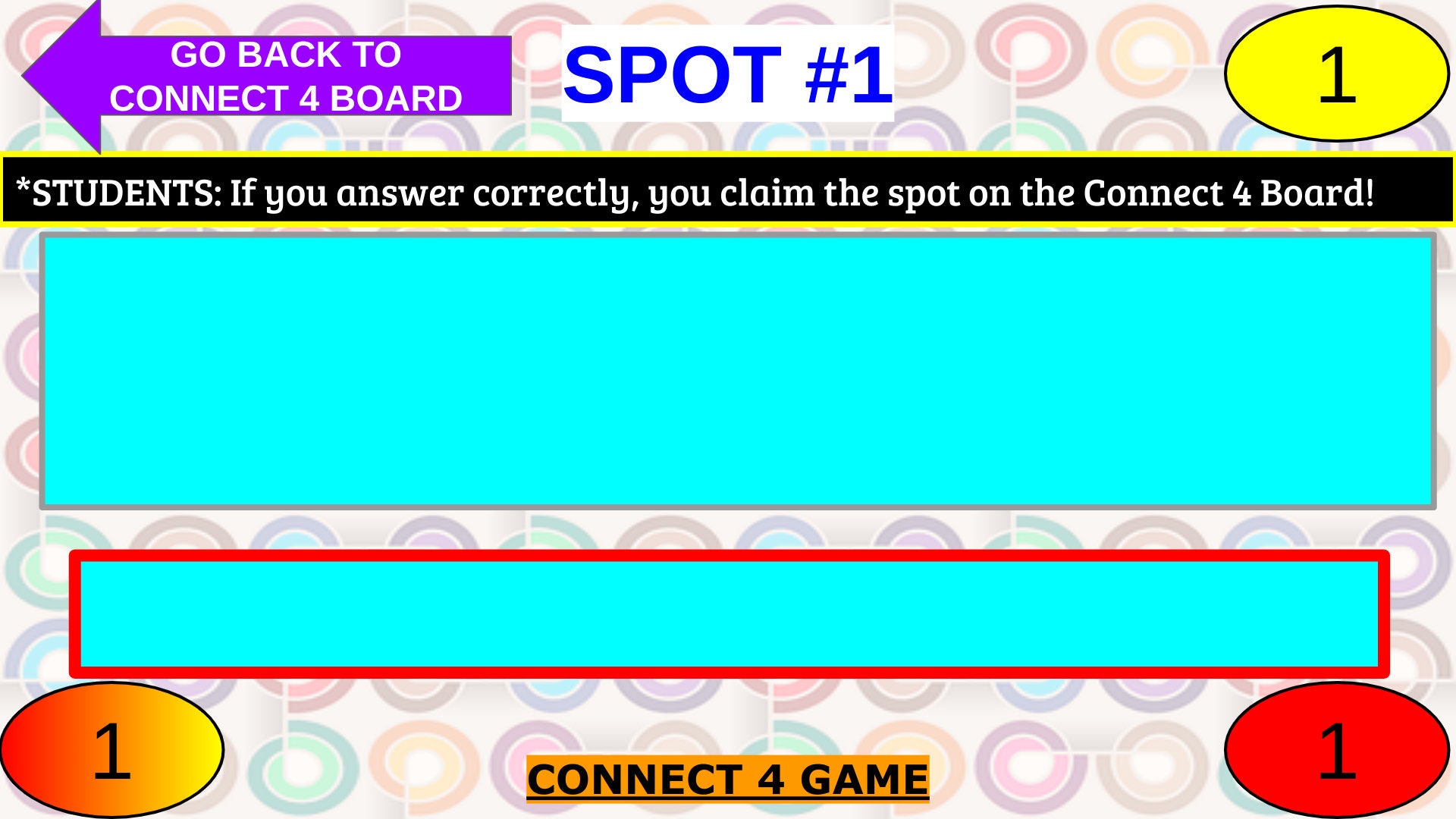 Classroom Game Connect 4 Style Interactive Review Template for Any ...