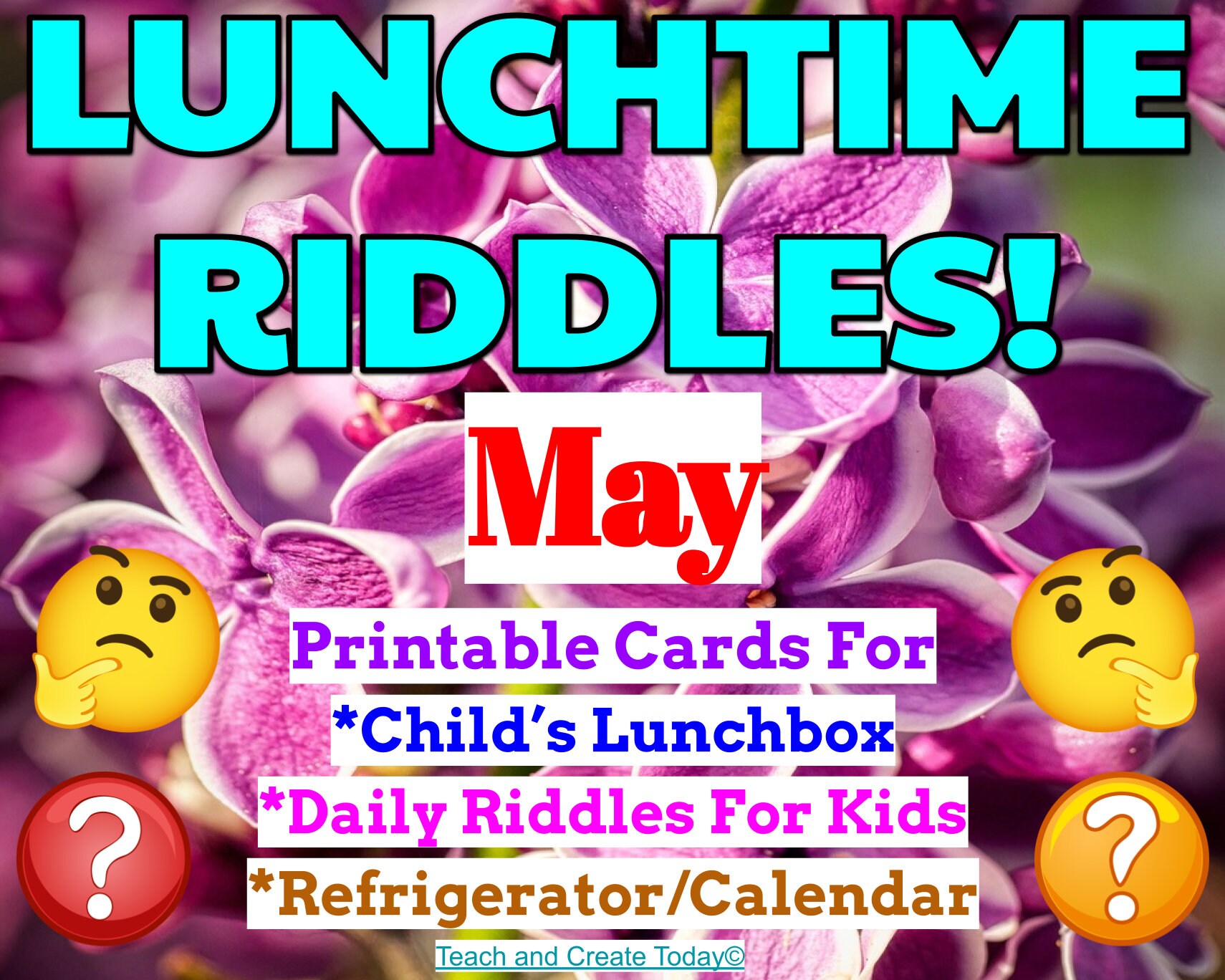 Lunch Box Note Cards Riddles for Kids Spring Bundle - Etsy