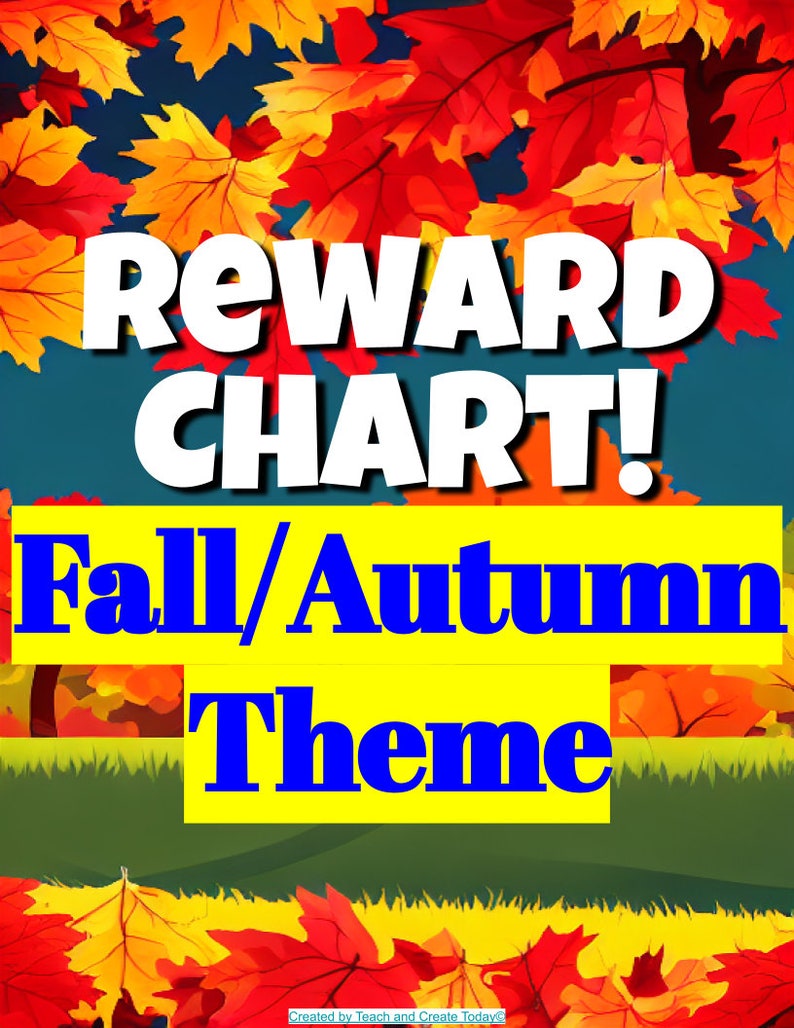 Weekly Reward Chart!! AUTUMN & FALL Theme! Motivate Kids With Chores ...