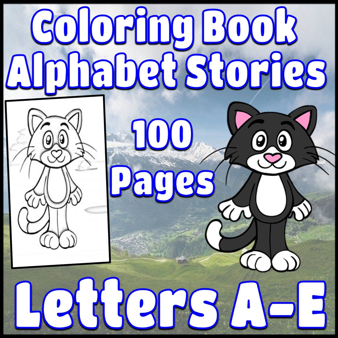 Preschool and Kindergarten Coloring & Reading Bundle #1- Alphabet ...