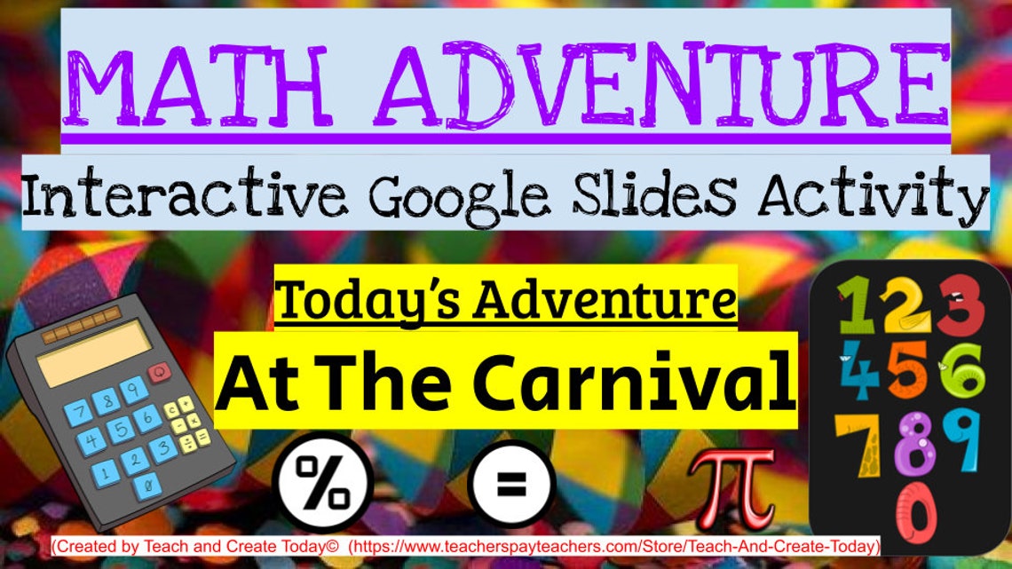 Math Adventures Bundle Digital Google Slides Interactive Activities for ...