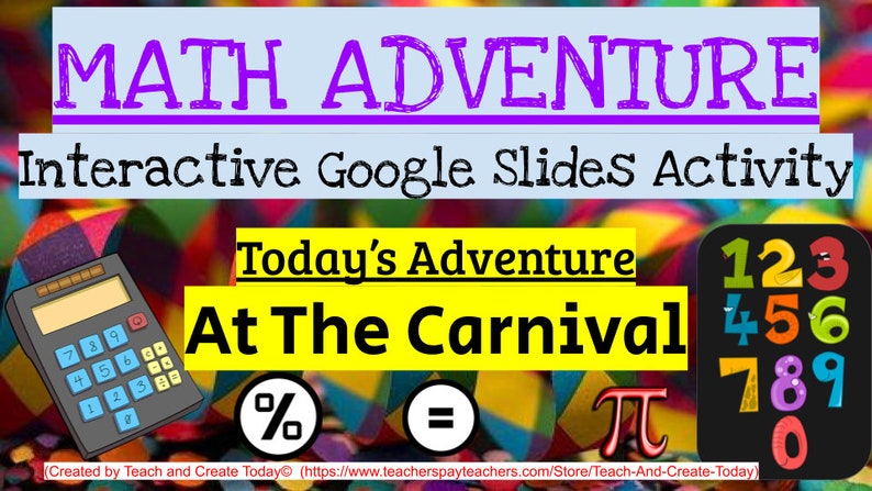 Math Adventures Bundle Digital Google Slides Interactive Activities for ...