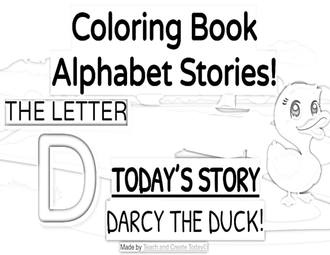 Preschool and Kindergarten Coloring & Reading Bundle #1- Alphabet ...