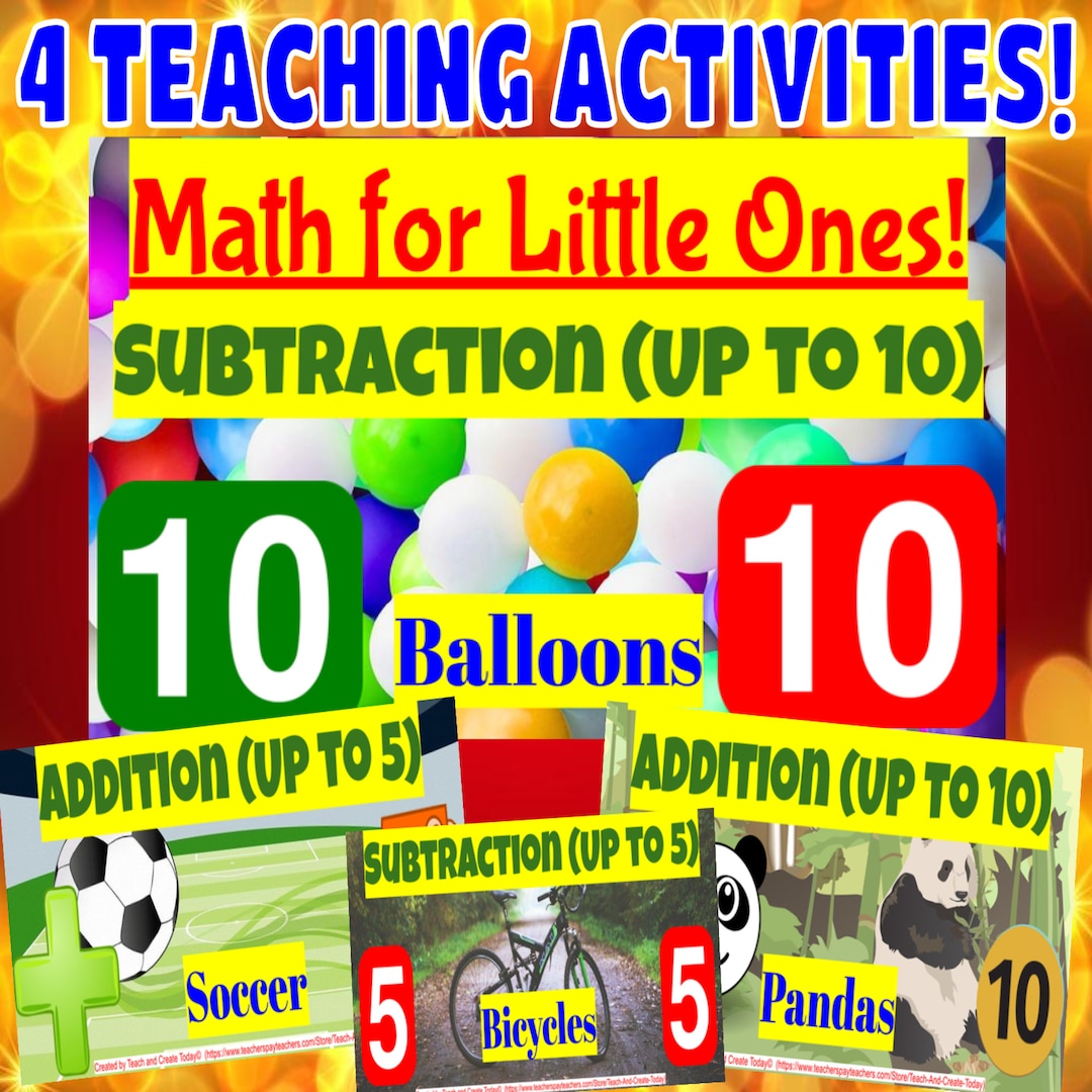 Pre-school & Kindergarten Math BUNDLE Addition and - Etsy