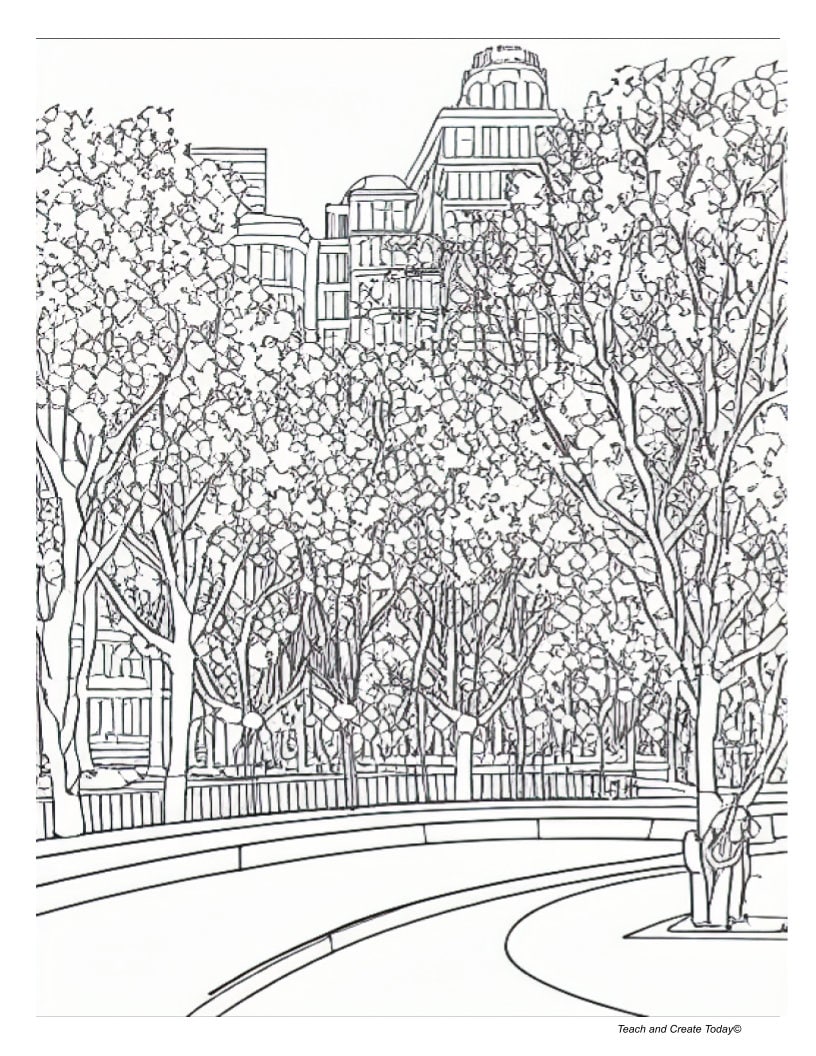 Coloring Pages for Kids - City Buildings - Over 25 Printable Sheets! - Etsy