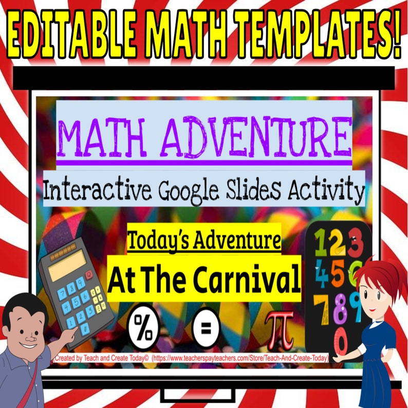 Math Adventures Bundle Digital Google Slides Interactive Activities for ...