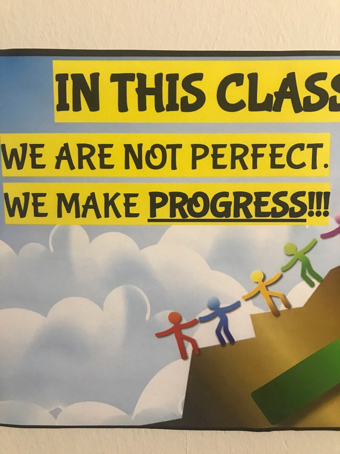 Back to School Classroom Wall Poster! "in This Classroom...we Are Not ...