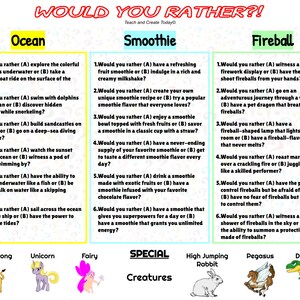 Would You Rather? Board Game Fantasy Creatures Edition - Digital ...
