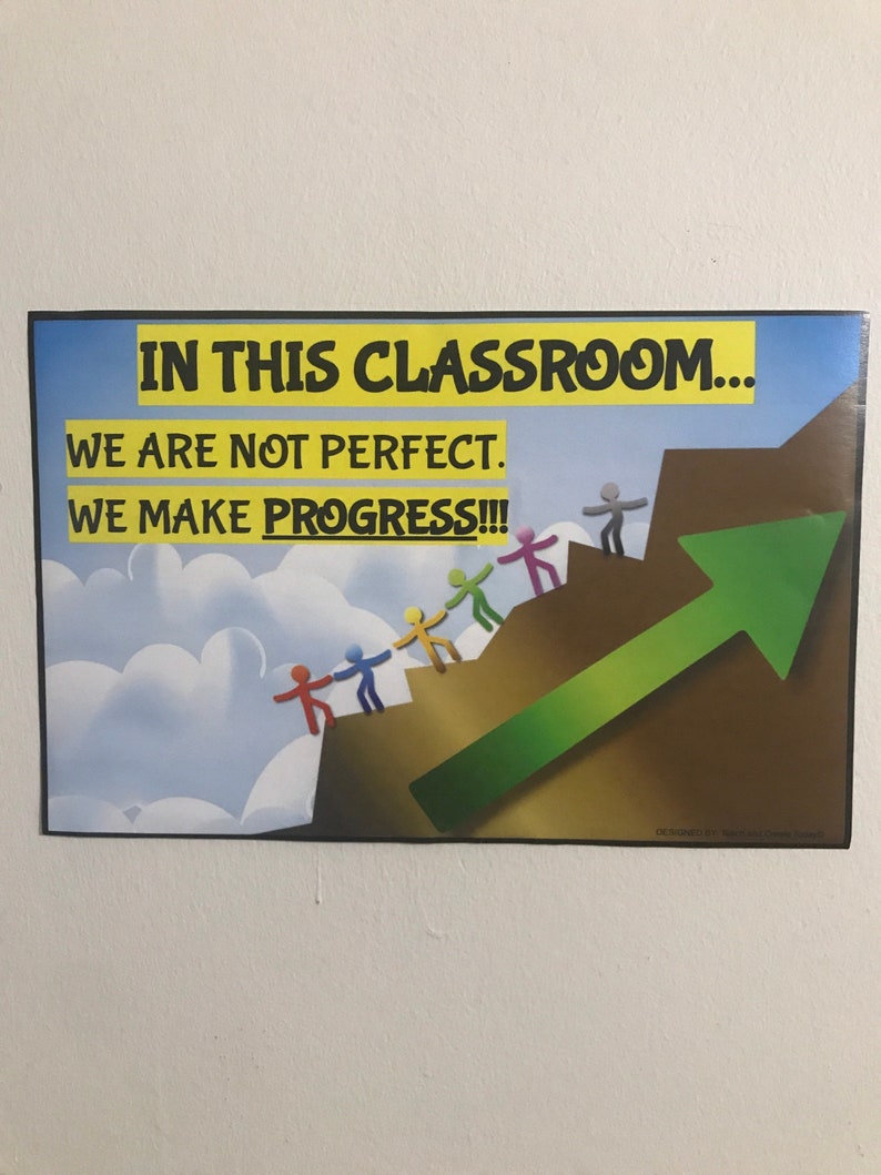 Back to School Classroom Wall Poster! "in This Classroom...we Are Not ...