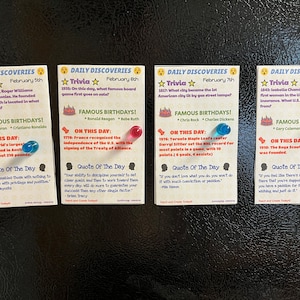 Lunch Box Notes for Kids - February Daily Discovery Cards - Printable ...