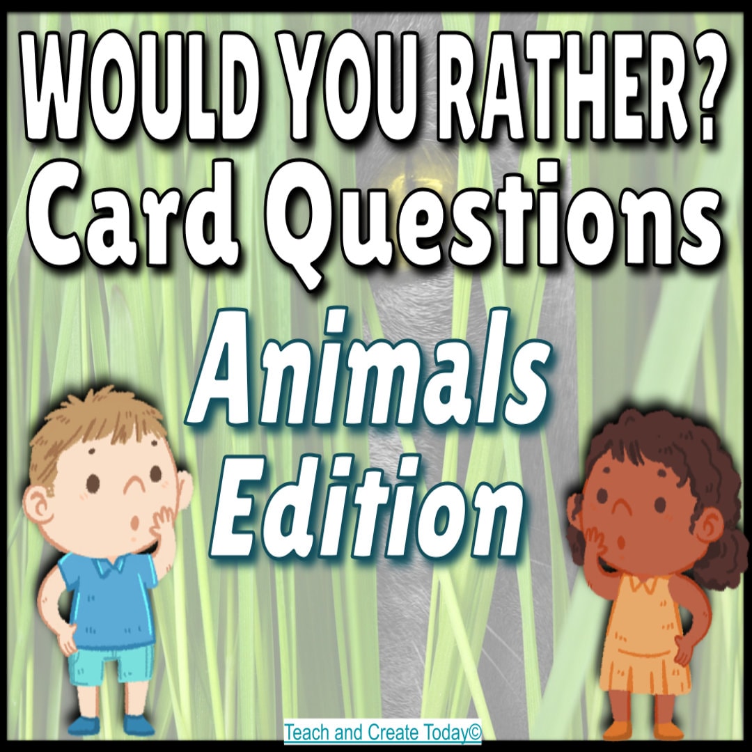Animal Would You Rather Cards – 100+ Conversation Starters (PDF) - Etsy