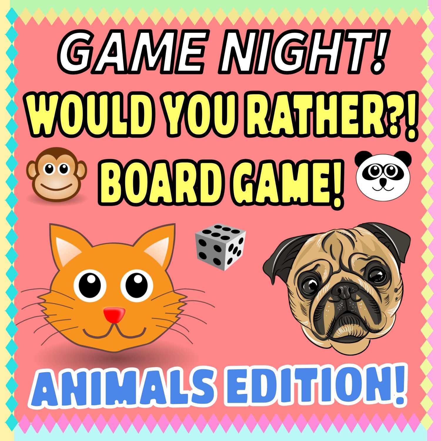 Would You Rather? Board Game Animals Edition - Digital Download ...