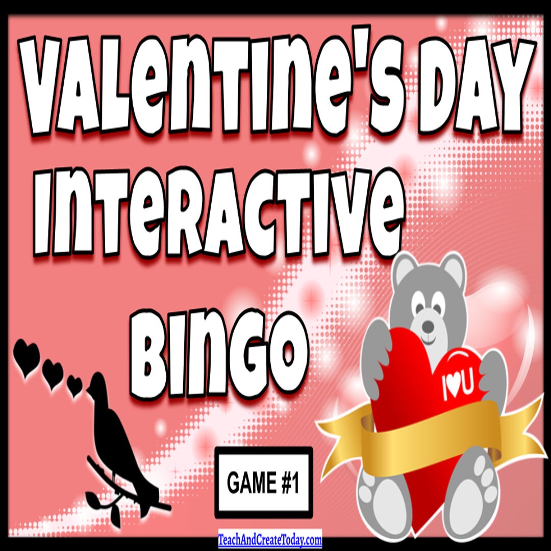 Valentine's Day Game - Interactive Digital Bingo! 30 Boards 5 Games on ...