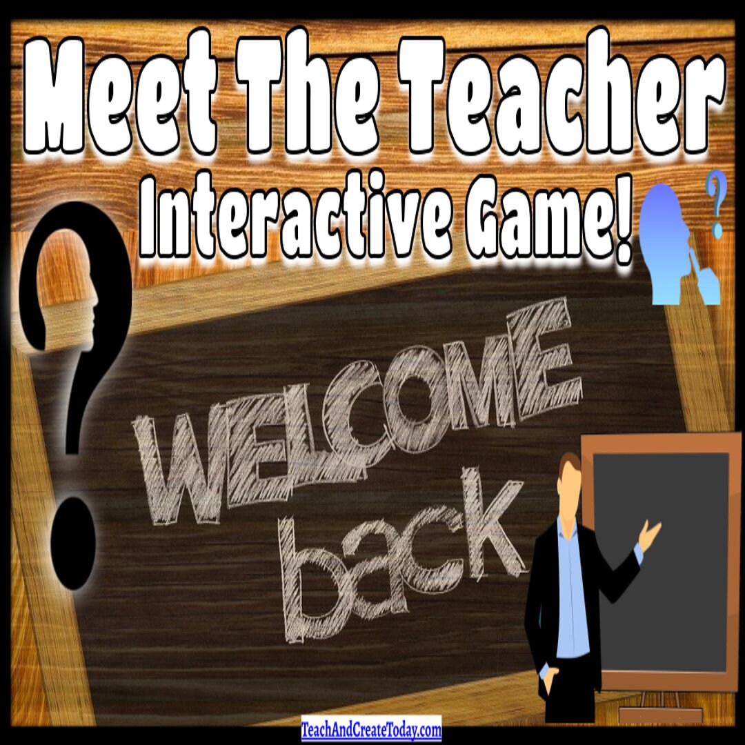 Meet the Teacher Back to School Icebreaker Interactive Classroom Game ...