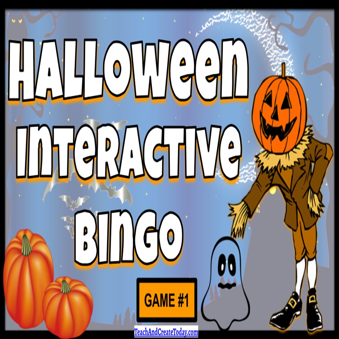 Halloween Game - Interactive Digital Bingo! 30 Boards 5 Games on Google ...