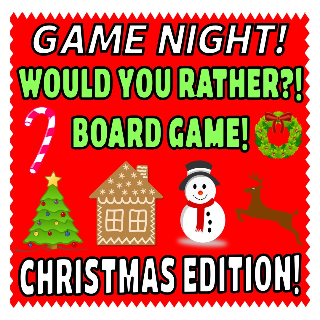 Would You Rather? Board Game Christmas Edition - Digital Download ...