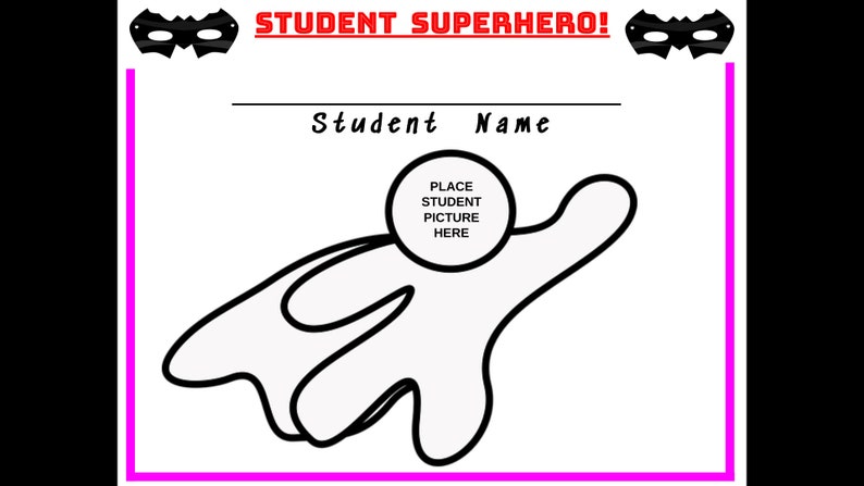 All About Me Student Superheroes Classroom Poster & Goals Wall Decor ...