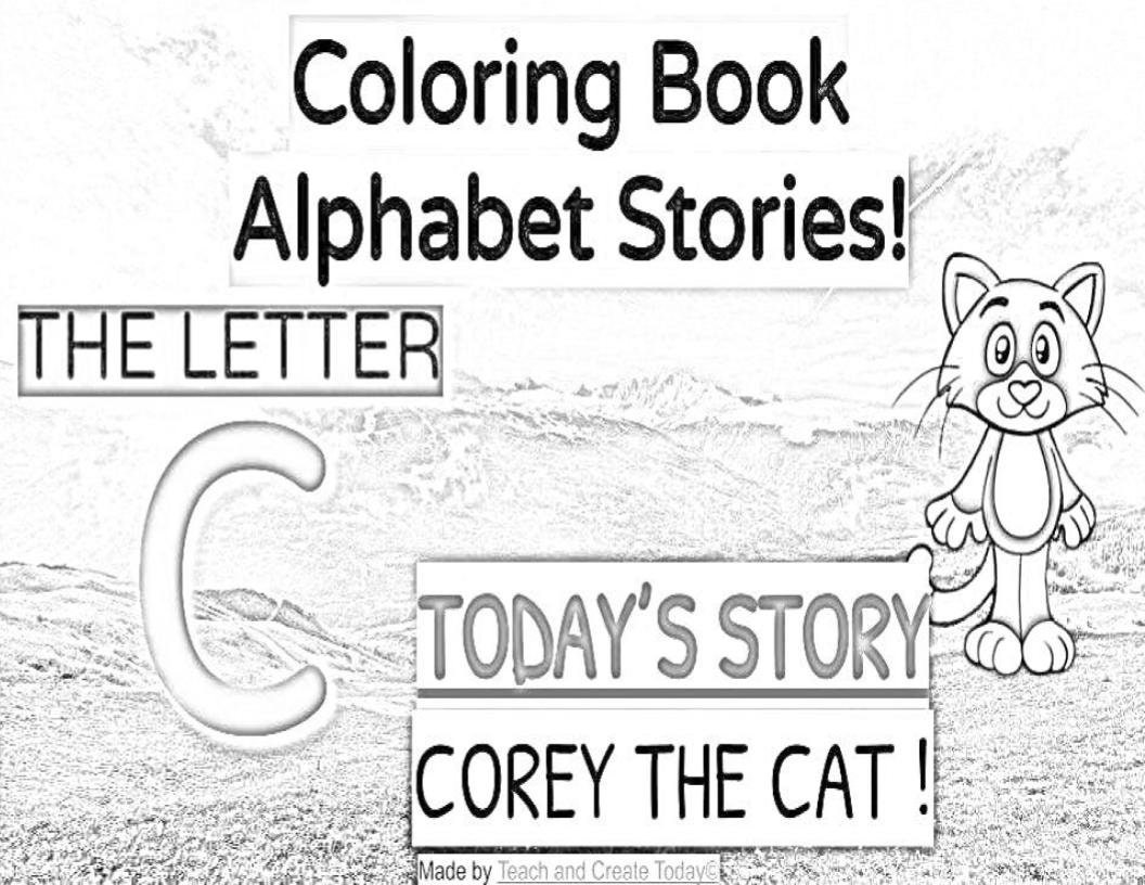 Preschool and Kindergarten Coloring & Reading Bundle #1- Alphabet ...