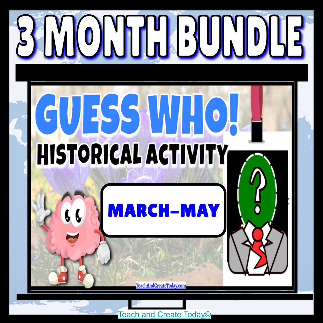 Teaching Resource Guess Who Historical Digital Daily Activity Three ...