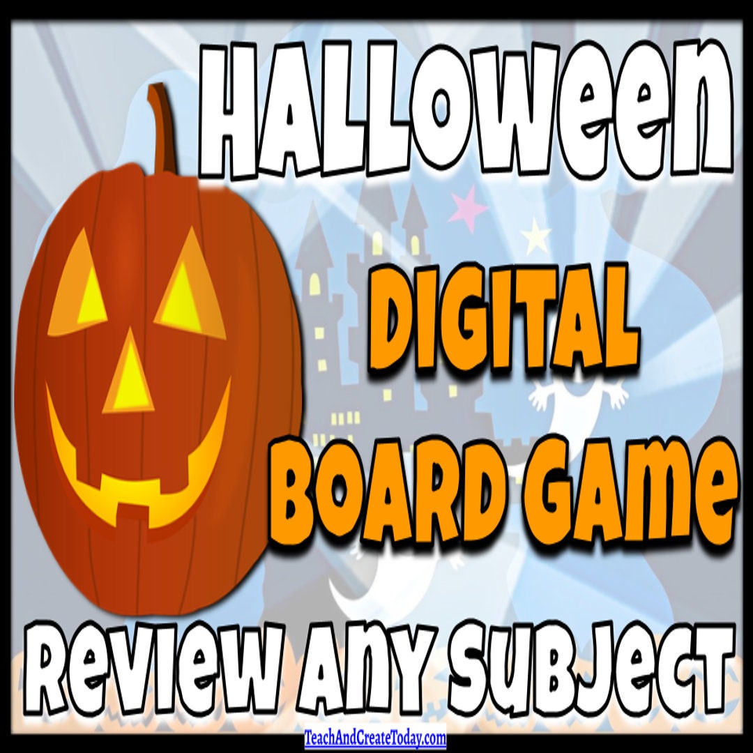 Teaching Resource - Halloween Digital Board Game for Review - Use as ...