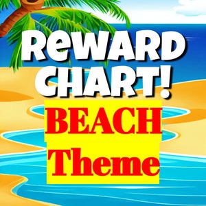 Weekly Reward Chart!! Beach Theme! Motivate Kids With Chores and Good ...