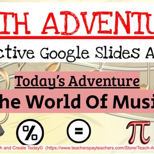 Math Adventures Bundle Digital Google Slides Interactive Activities for ...