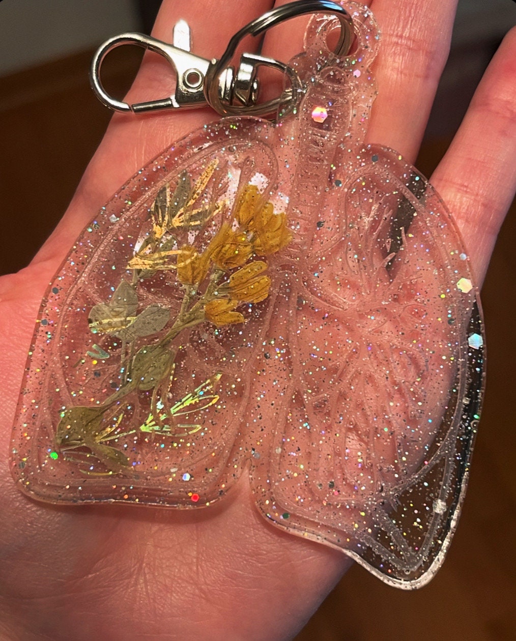 Resin Lung Keychain Pulmonary Embolism COPD Asthma Awareness - Etsy