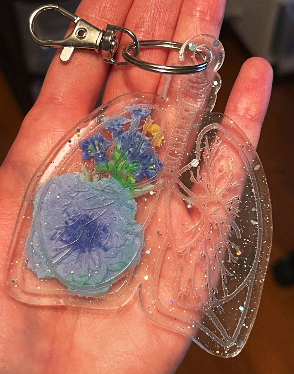 Resin Lung Keychain Pulmonary Embolism COPD Asthma Awareness - Etsy