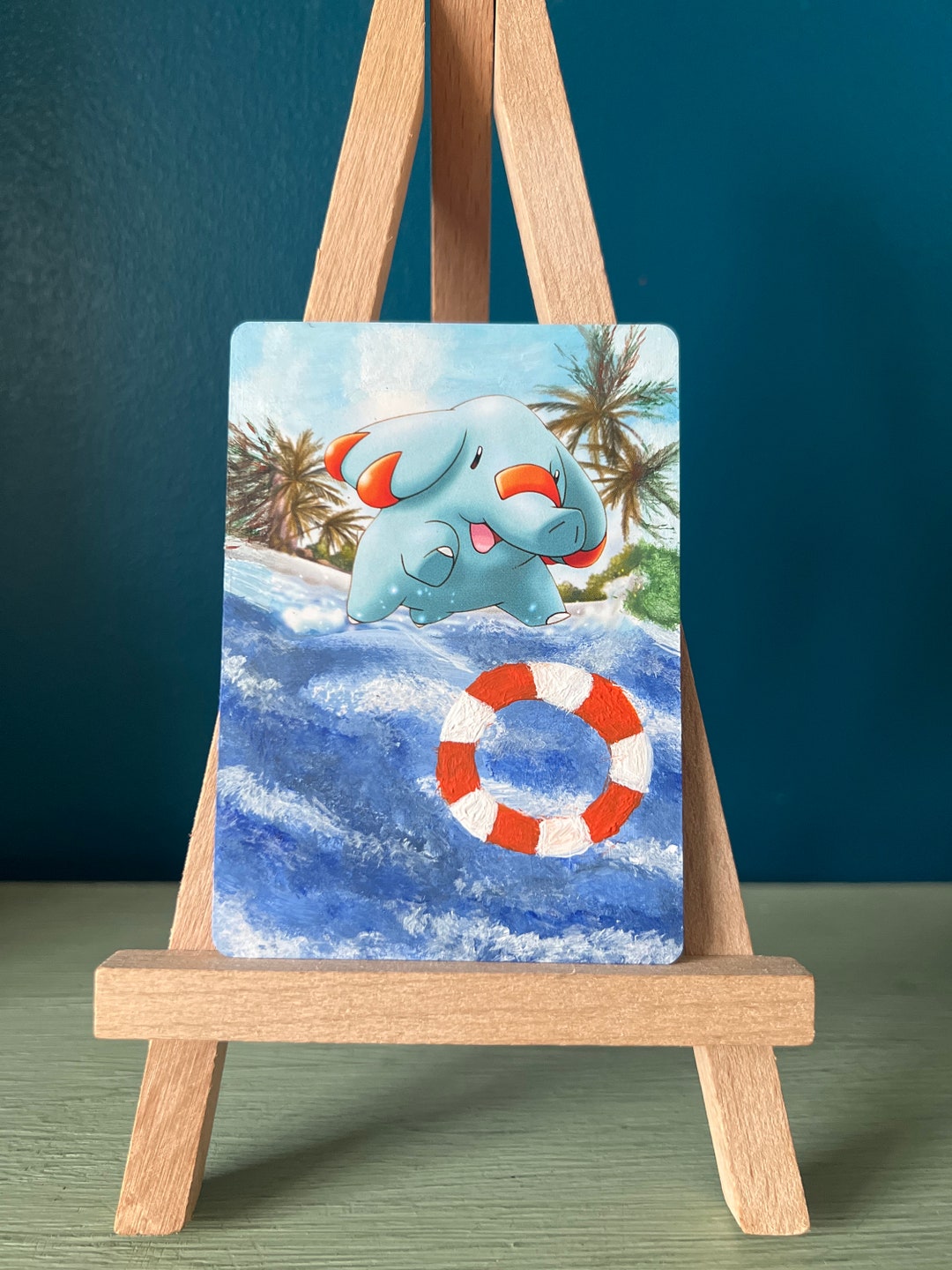 Painted Phanpy Pokémon Card - Etsy