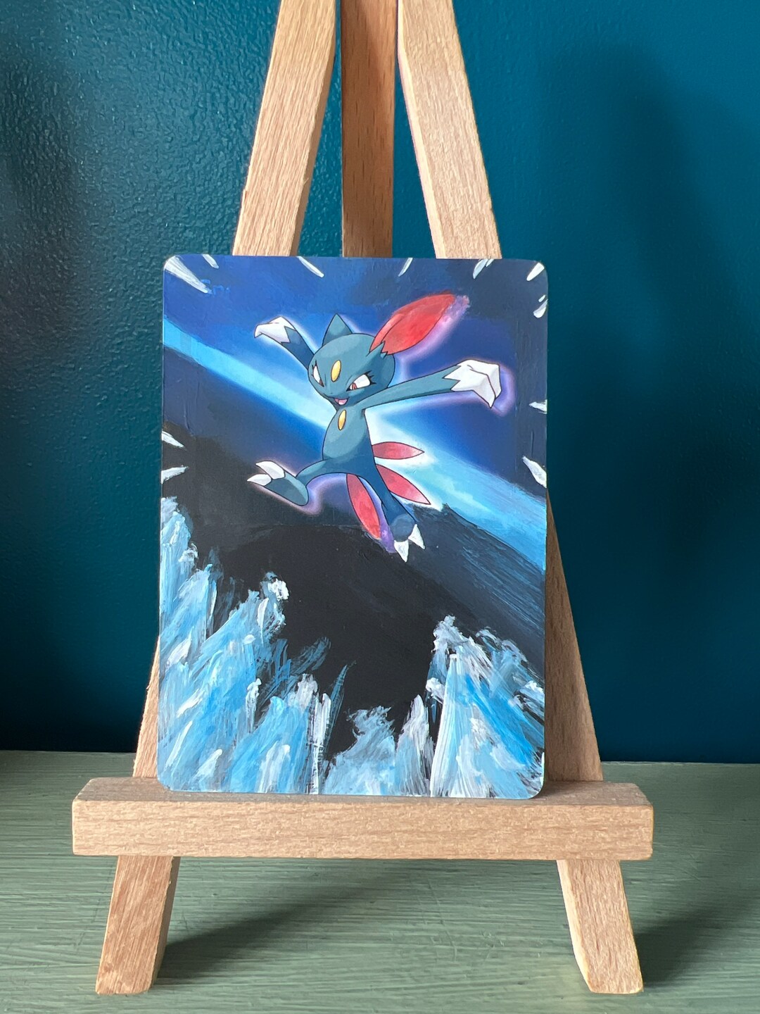 Painted Sneasel Pokémon Card - Etsy