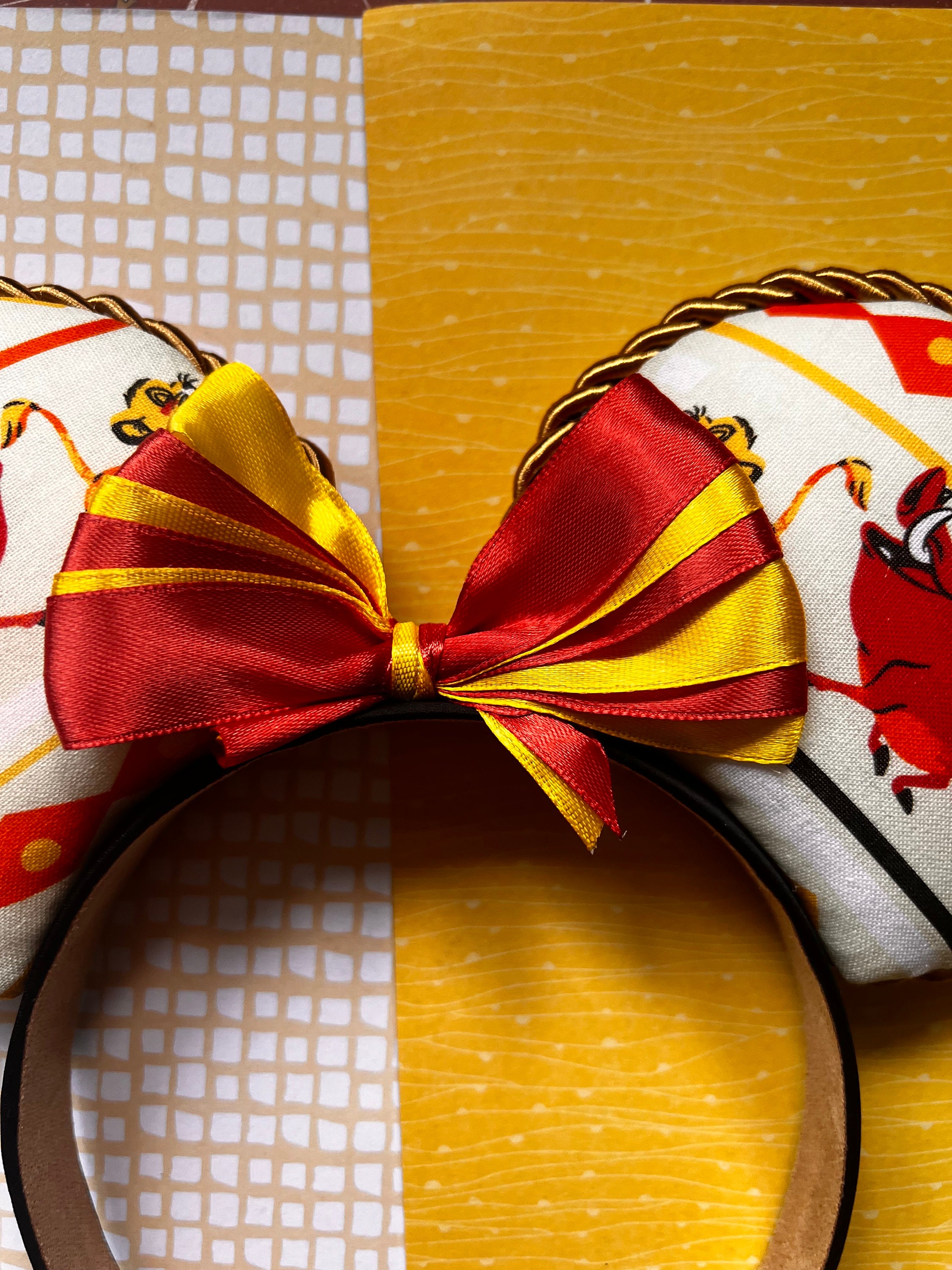 Lion King Timon, Pumbaa, and Simba Inspired Mickey Mouse Ears Headband ...