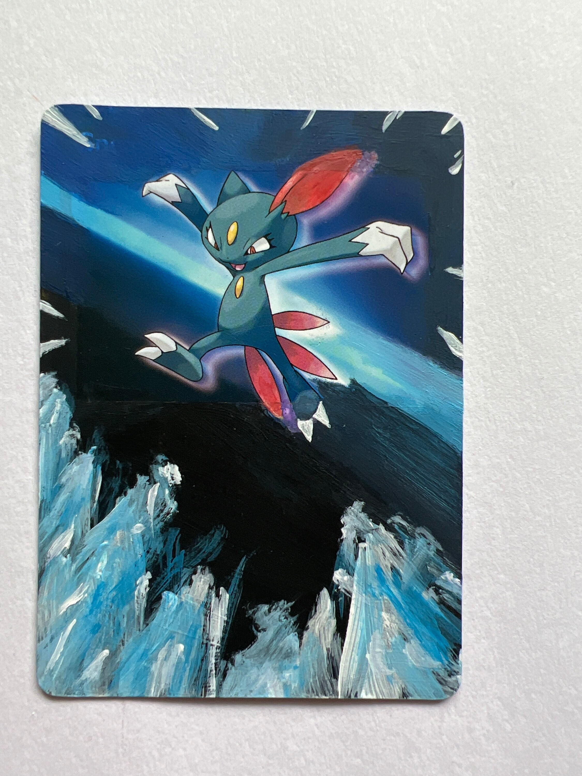 Painted Sneasel Pokémon Card - Etsy