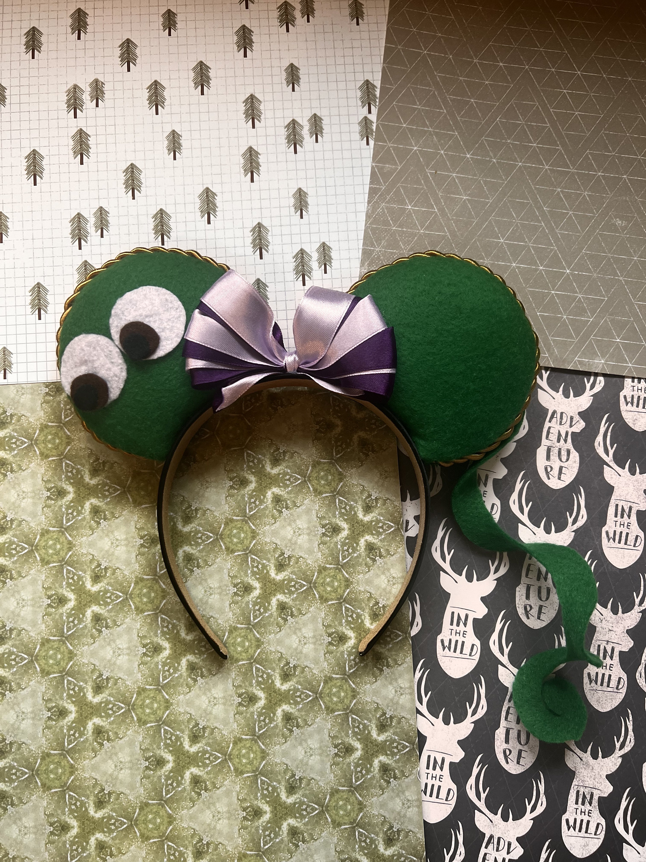 Pascal, Tangled Inspired Mickey Mouse Ears Headband - Etsy
