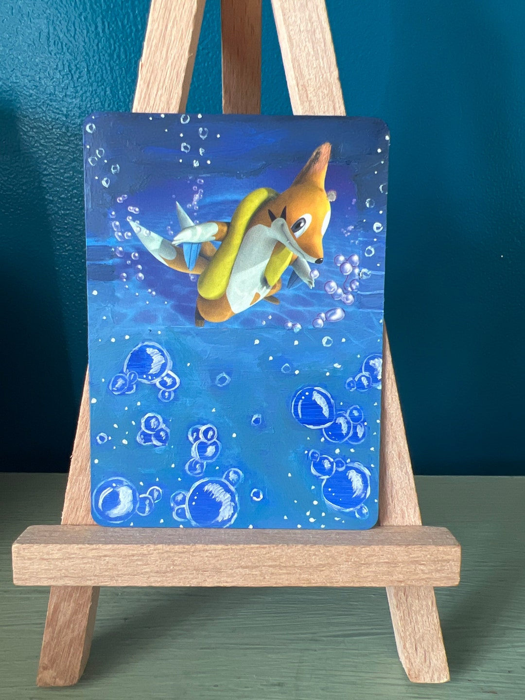 Painted Floatzel Pokémon Card - Etsy