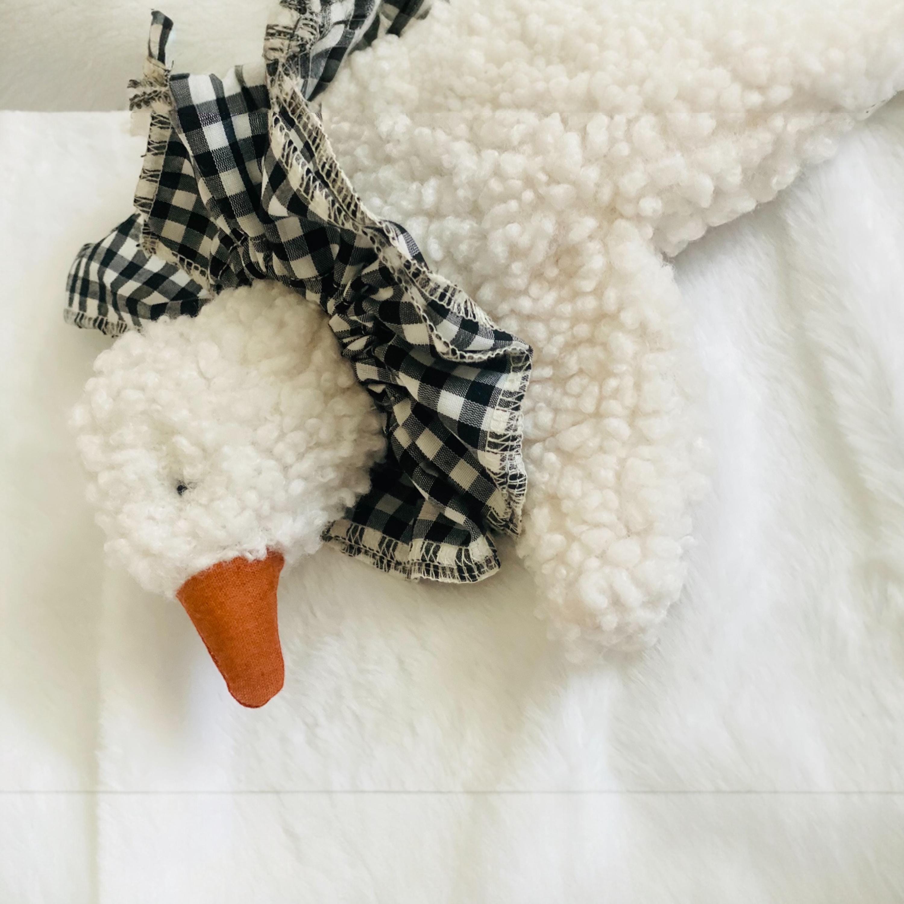Handmade Plush Goose Toy - Softy Stuffed Duck Toy - Baby Shower Gift - Neutral Nursery Decor ...