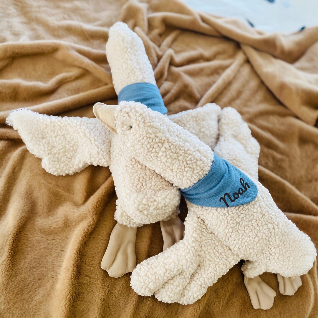 Personalized Goose Plush-custom Baby Shower Gift-soft Cuddly Toy ...