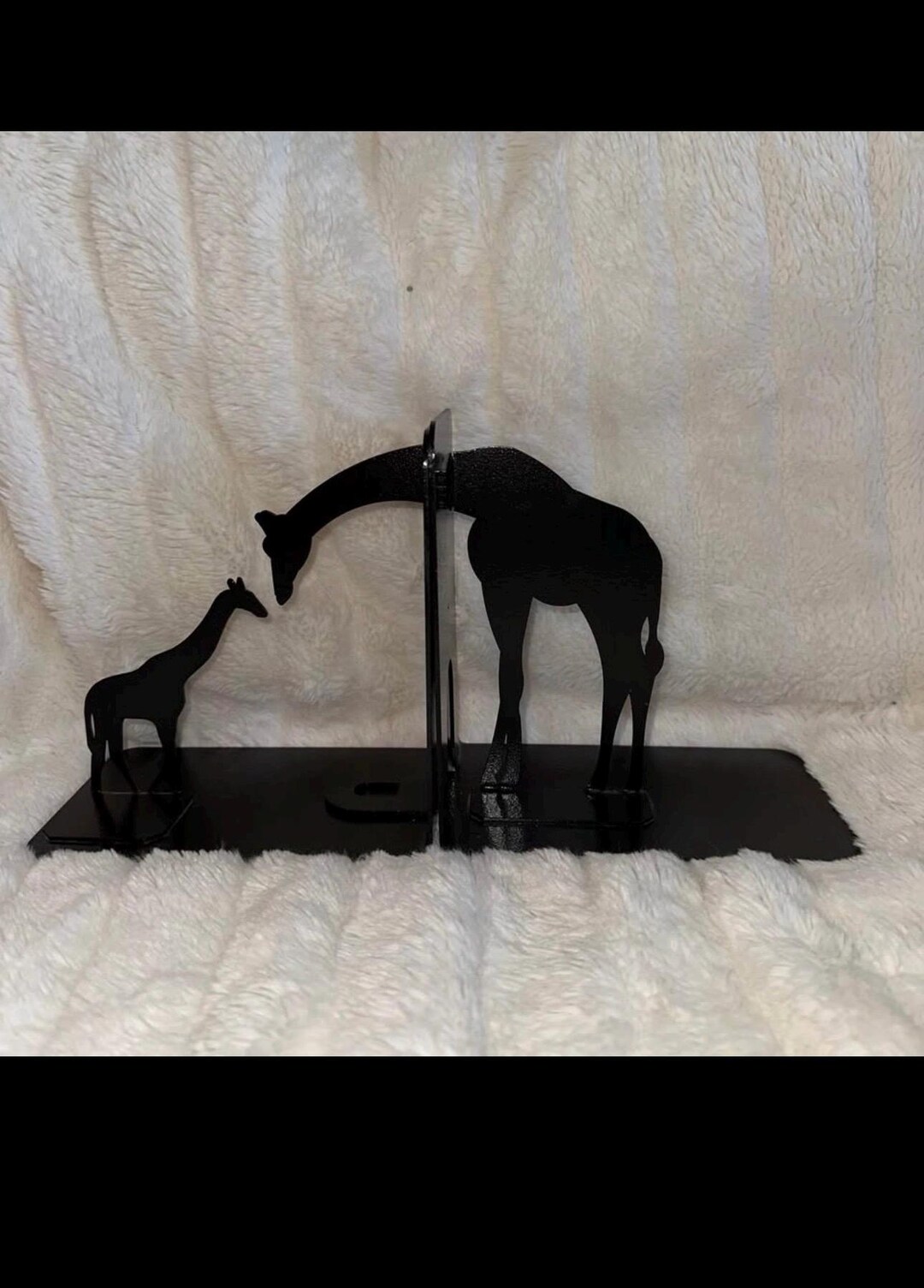 Giraffe Silloute Bookends- Mom and Baby - Etsy