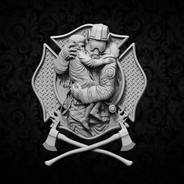 Firefighter Stl Cnc Files - Etsy