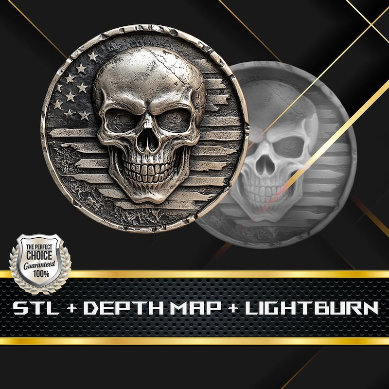 Skull Coin Stl - Etsy