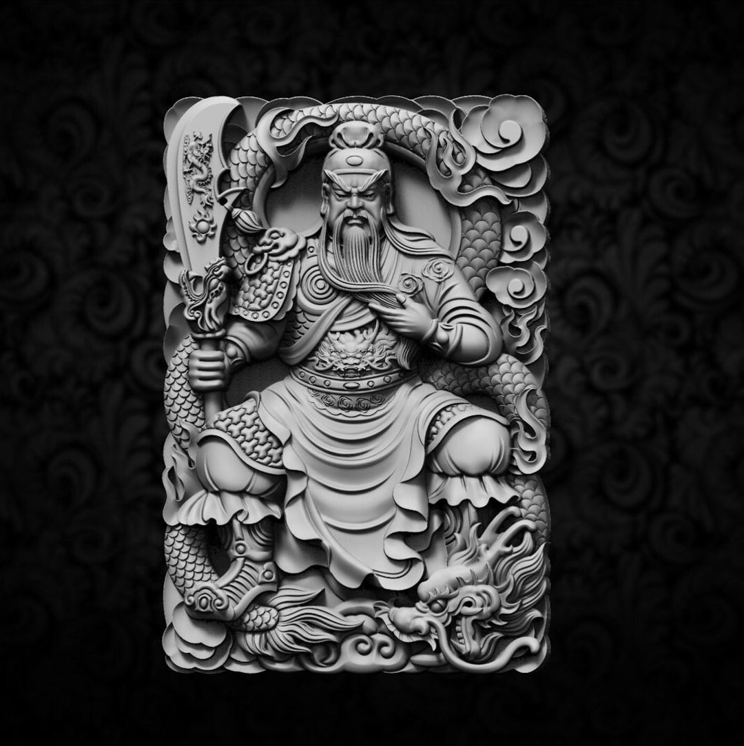 Samurai and Dragon for CNC 3D STL Model Cnc Router Engraver - Etsy