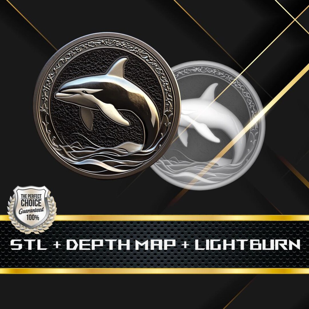Wale Coin Depth Map and STL File, 3D Relief for Laser Engraving CNC - Etsy