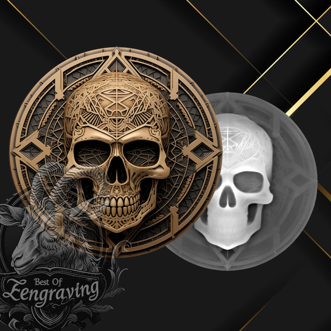 Coin Depth Map Heigh Map 3D Laser Engrave Xtool Glowforge PNG File ...