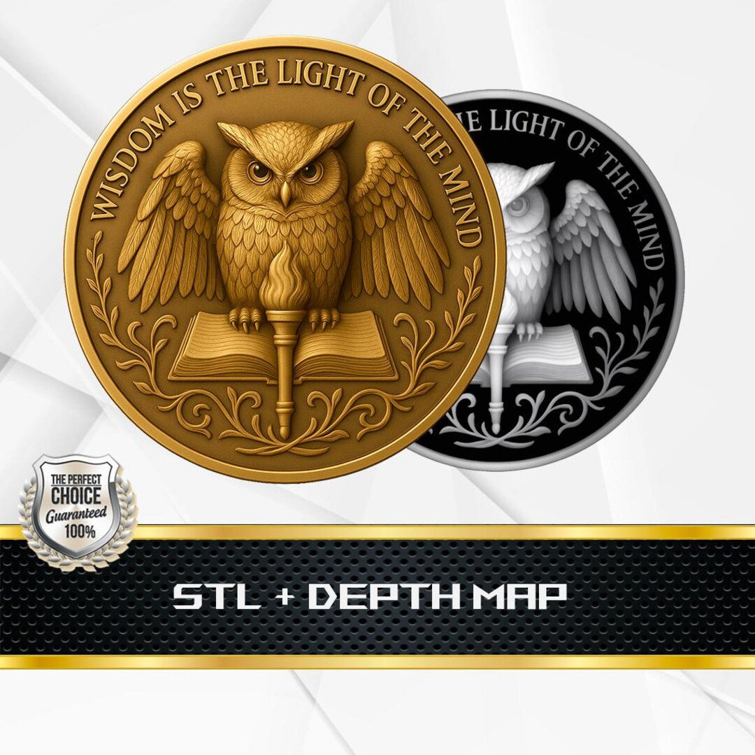 Coin Depth Map | Height Map | 3D Laser Engrave | Embossing 3D | Coin ...