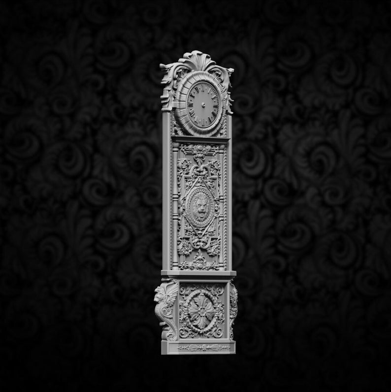 Clock Premium For Cnc 3d Stl Model Cnc Router Engraver Etsy