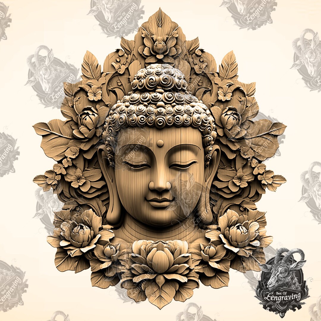3D Buddha Illusion: Laser Engraving PNG File (digital Download) - Etsy