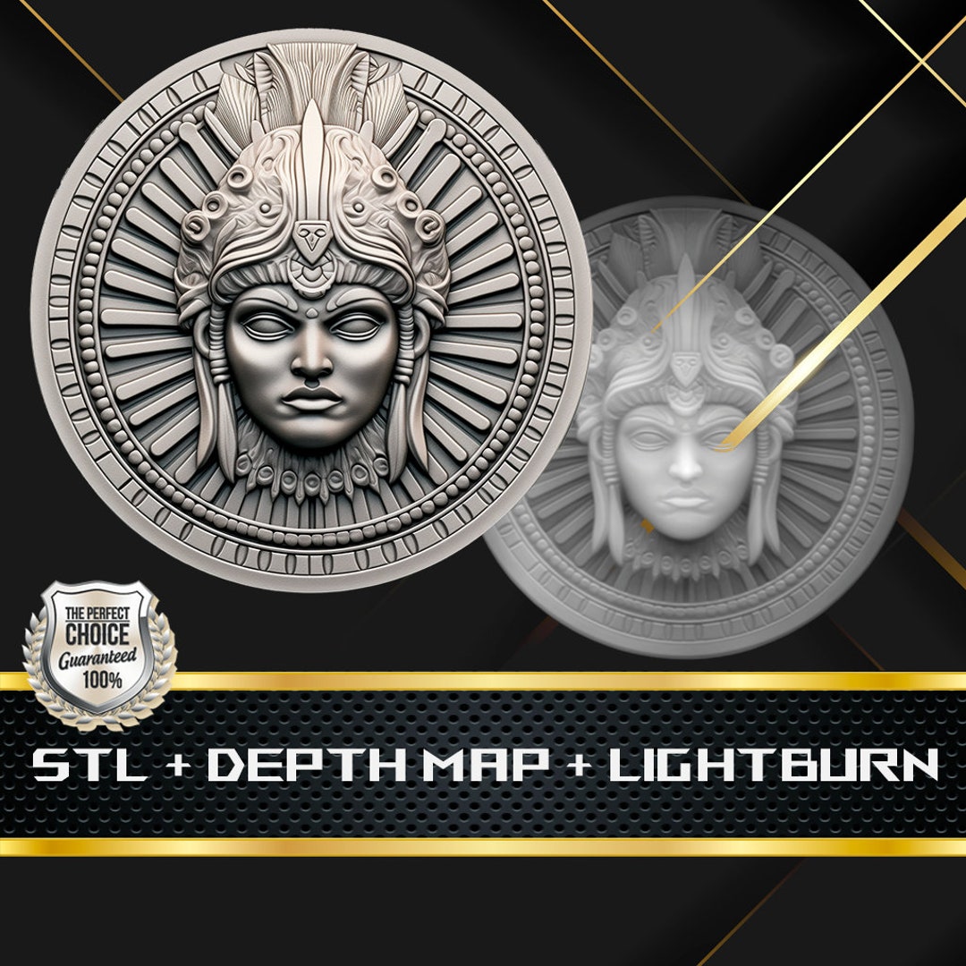 Coin Depth Map | Heigh Map | 3D Laser Engrave | Xtool | Glowforge | Stl ...