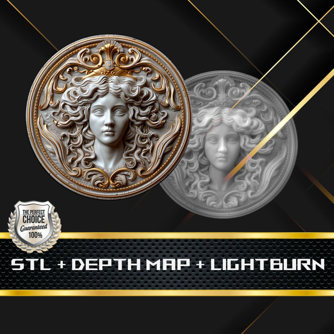 Coin Depth Map | Heigh Map | 3D Laser Engrave | Xtool | Stl File | PNG File | Grayscale ...