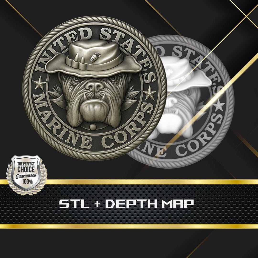 Coin Depth Map | Heigh Map | 3D Laser Engrave | Stl File | PNG File ...