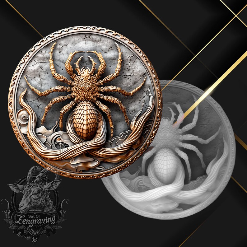 Coin Depth Map Heigh Map 3D Laser Engrave Xtool Glowforge Stl File PNG ...