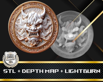 Coin Depth Map | Heigh Map | 3D Laser Engrave | Xtool | Glowforge | Stl ...